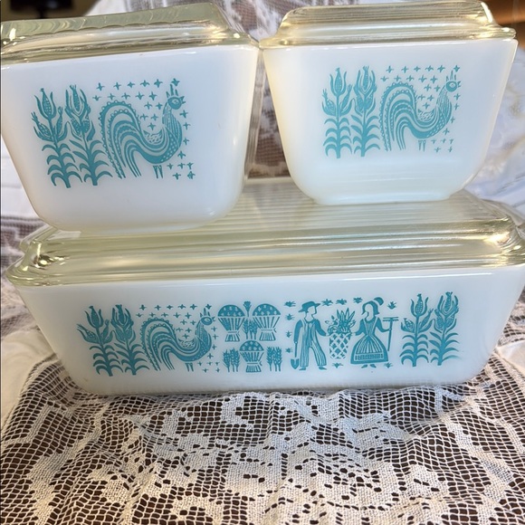 Pyrex | Kitchen | Vintage Pyrex Amish Butterprint 3 Sizes Euc | Poshmark